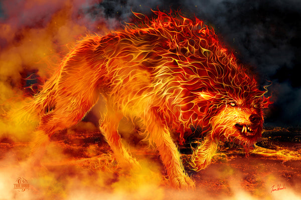 Elemental Wolves Fire